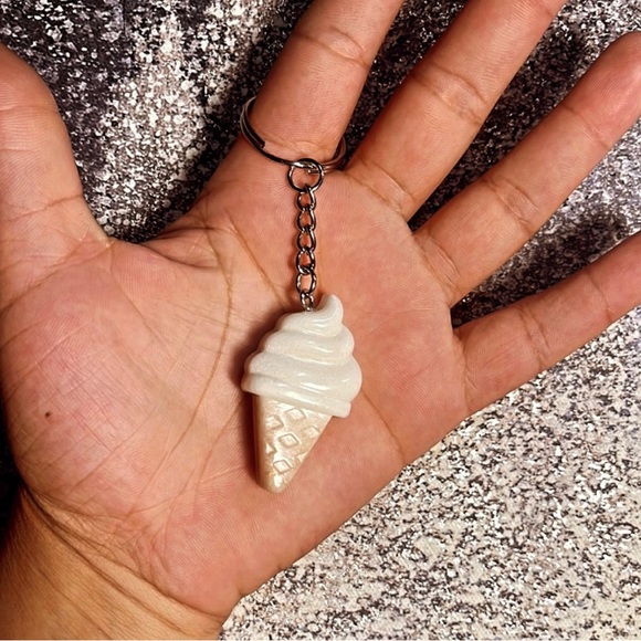Accessories | Swirl Ice Cream Cone Keychain | Poshmark